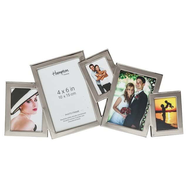 Accent 5 Aperture Silver Photo Frame - Hampton Frames Retail