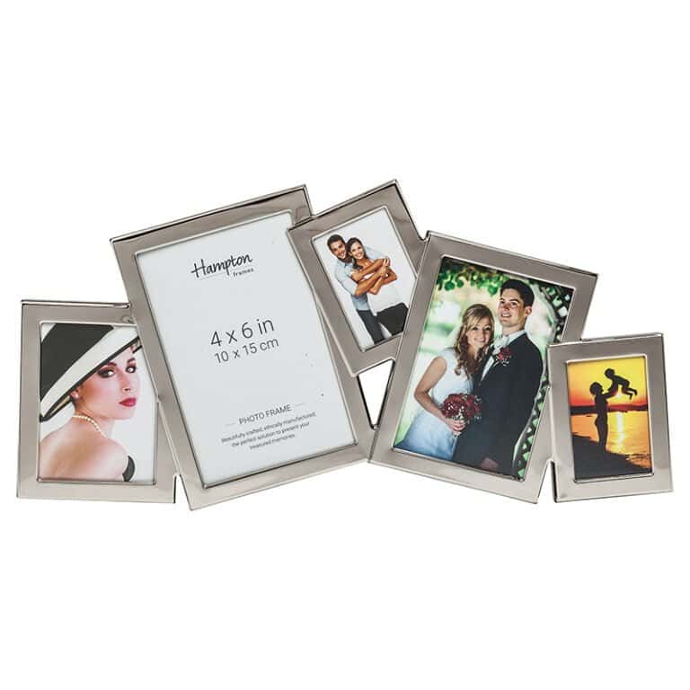 Accent 5 Aperture Silver Photo Frame - Hampton Frames Retail