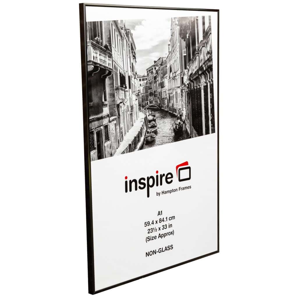 Aluminium Black A1 Poster Frame - Hampton Frames Retail