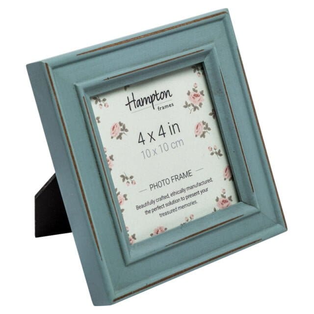 Paloma 4x4 Light Blue Square Photo Frame - Hampton Frames Retail