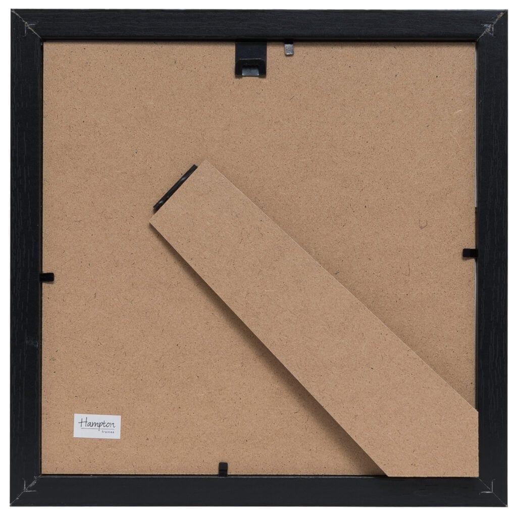 OXFORD Black 8x8 (20x20cm) Square Photo Picture Frame - Hampton Frames ...