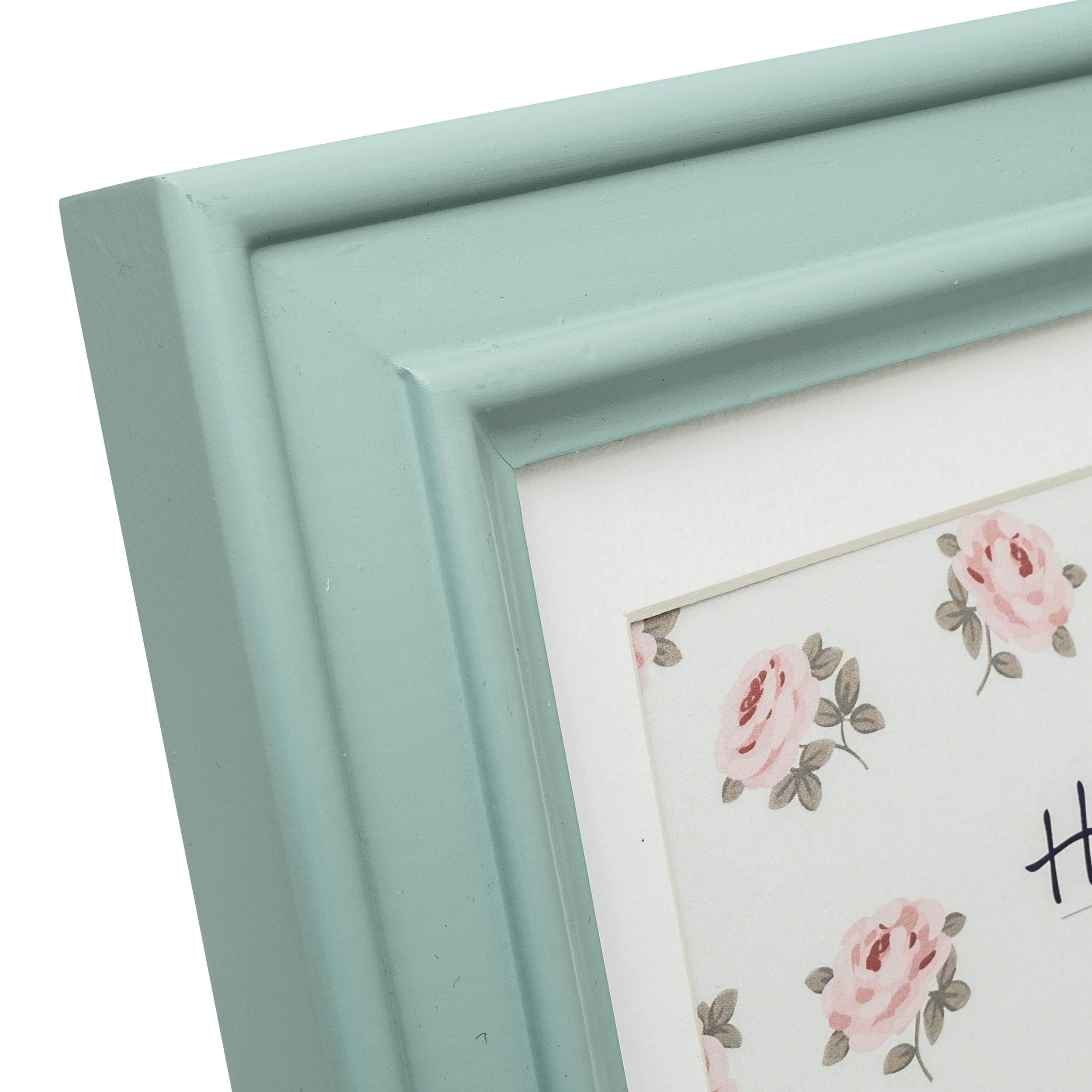 Helena Blue Photo Frame with Glass Front 4x6 (10x15cm) with Mount 5x7 ...