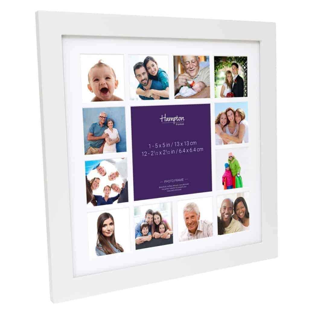 Medina 13 Aperture White Multi Aperture Frame - Hampton Frames Retail